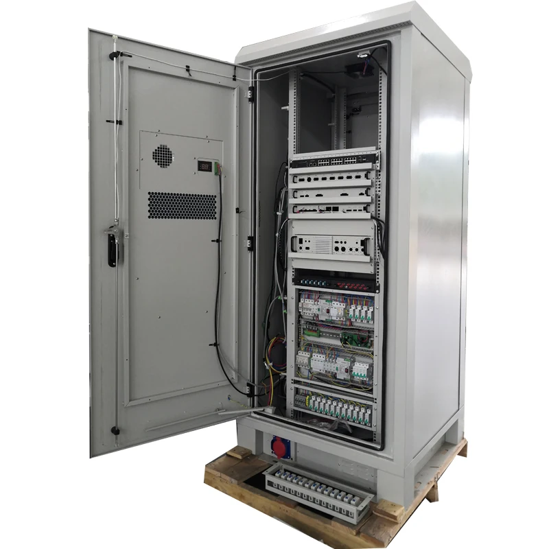 IP55 19 inch rack electrical outdoor telecom battery shelter power ...