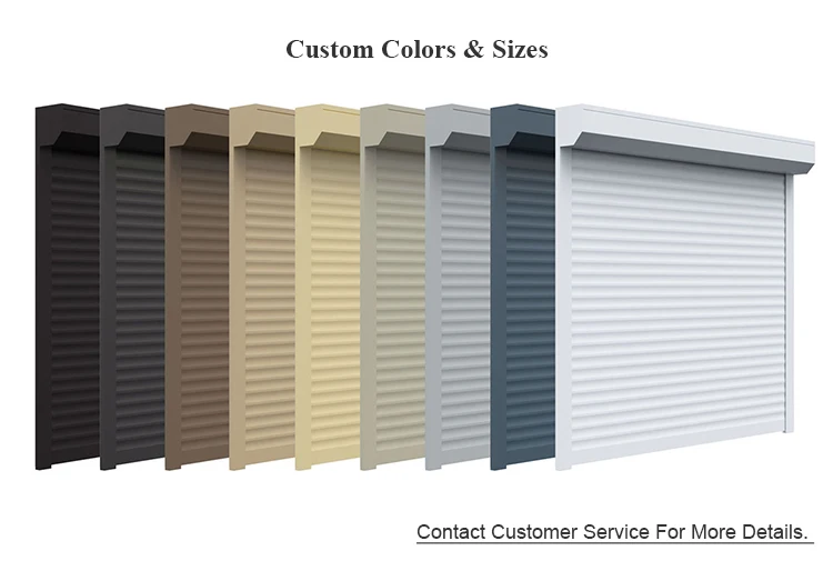 Modern Aluminum Rolling Louver Window Metal Roll up Shutters windows ...