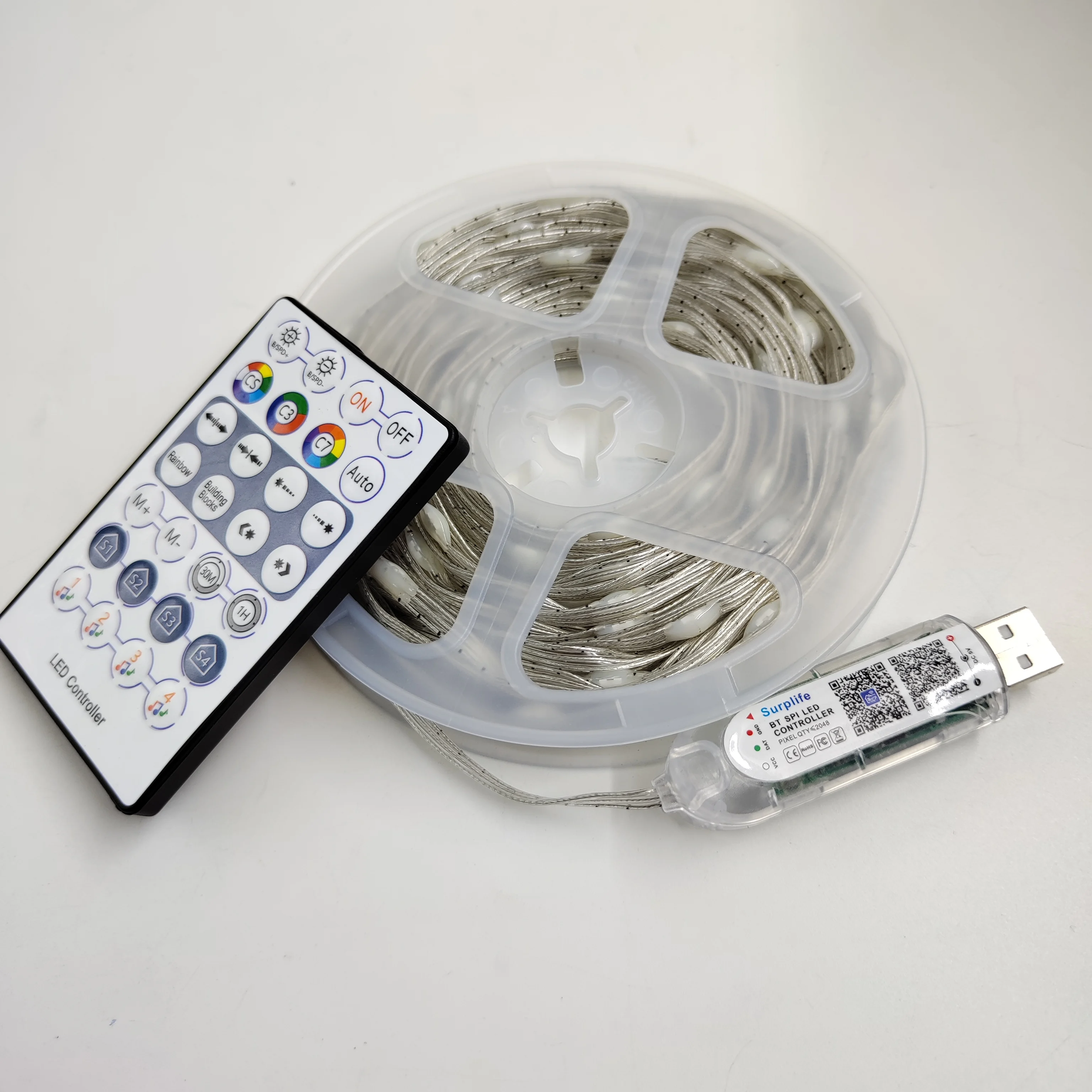 5050 RGB App Smart USB Plug RGB Fairy Light Waterproof Festival ...