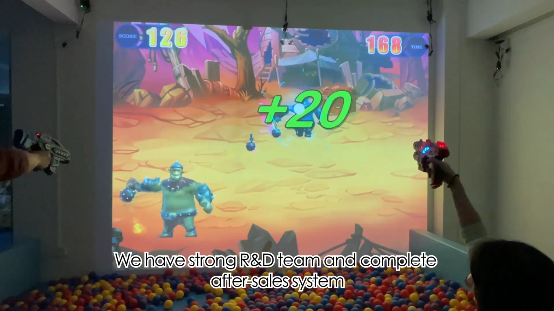 All-in-one Interactive Floor Projector Kid Games Interactive Smash Ball ...