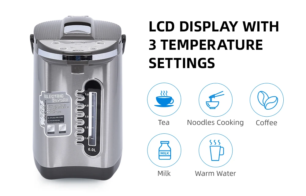 AECCN Electric Thermo Pot - Versatile & Durable Solutions