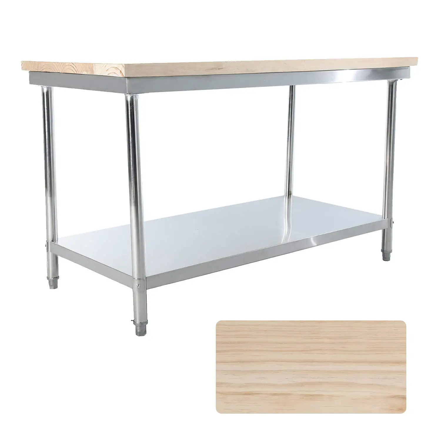Commercial Kitchen Equipment Rectangular Table Catering Stainless Steel ...