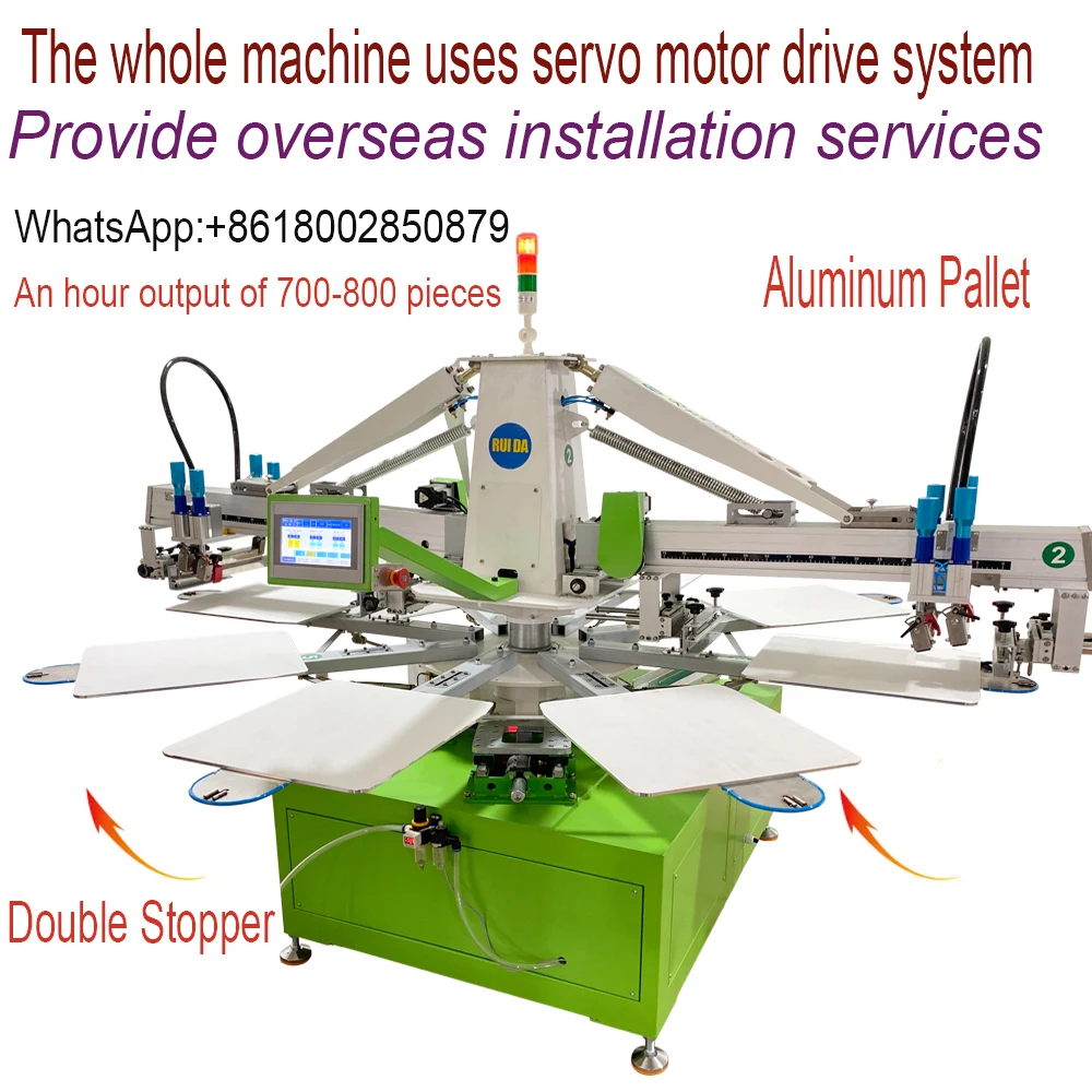 Automatic 2 Color 8 Station Octopus Printing Machine - Buy Automatic ...