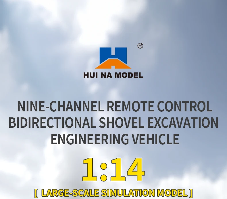 Newset HOSHI HUINA 1579 RC Car Forklift Truck 1/14 9CH 2-Way Excavator Remote Control ...