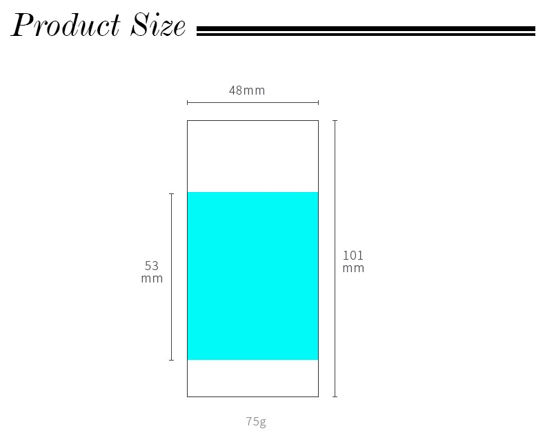 Empty 60G Fancy Deodorant Plastic Container - Cosmetic Packaging
