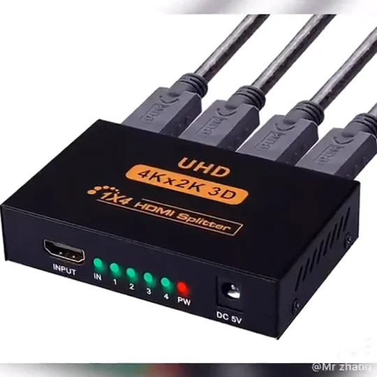 Full Hd 4kx2k Hdmi 1 In 4 Out Splitter Hdmi 1x4 Splitter With Ac ...