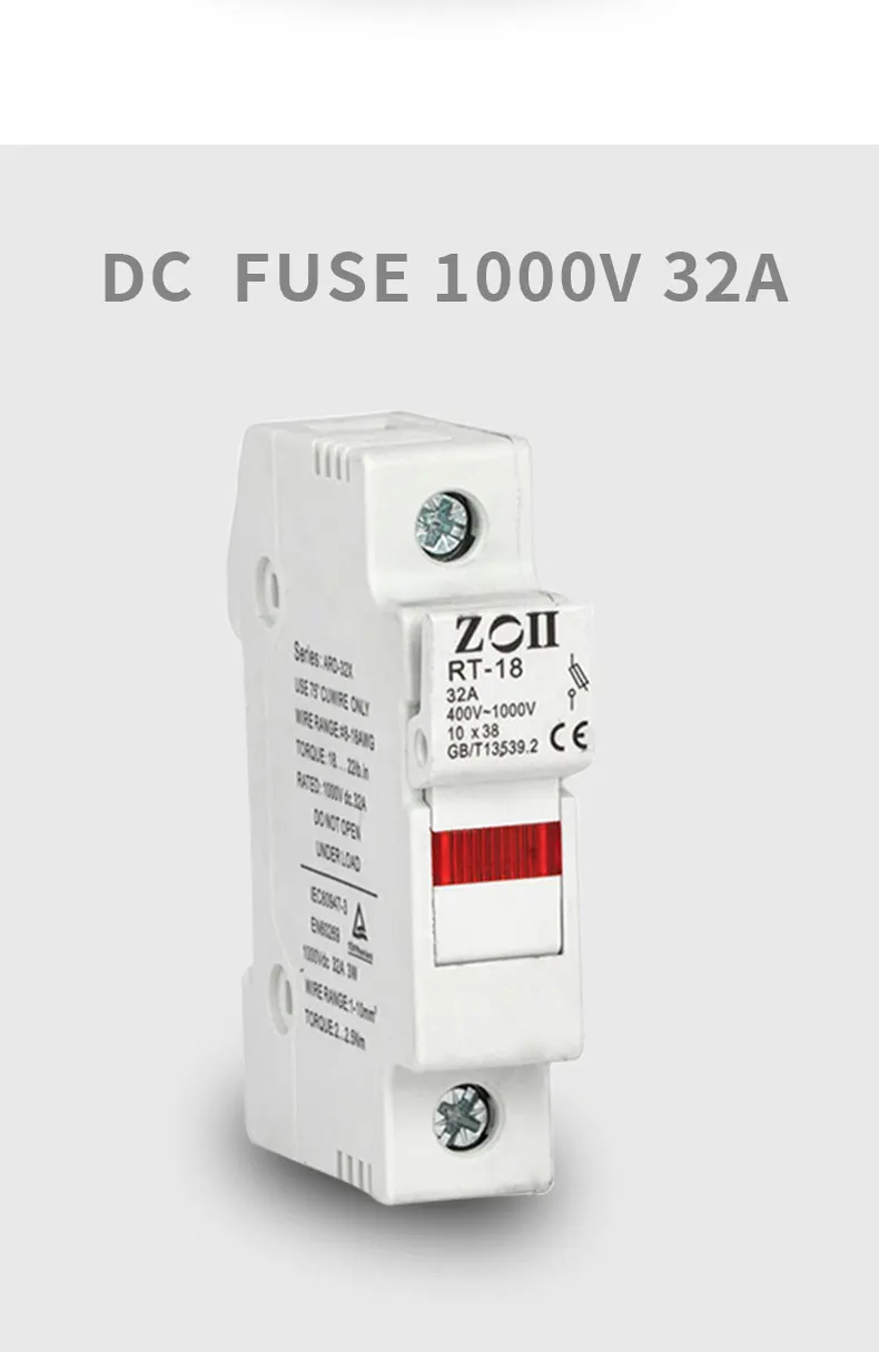 ZOII Solar PV Combiner Box Lightning Arrester Wall Mounting Type 4 in 2 ...