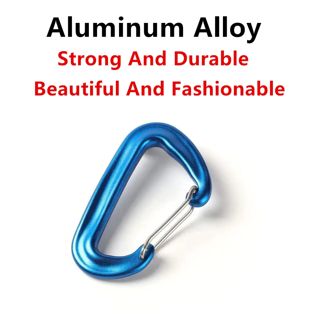 D601t High Quality D-type Aluminum Alloy Carabiner Clips Custom Various Colors Metal Safe ...