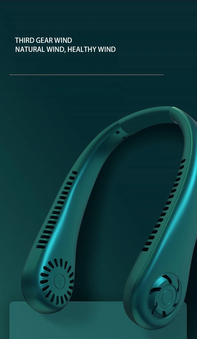 Original Rechargeable Portable Sports Hanging Neck Fan Bladeless ...