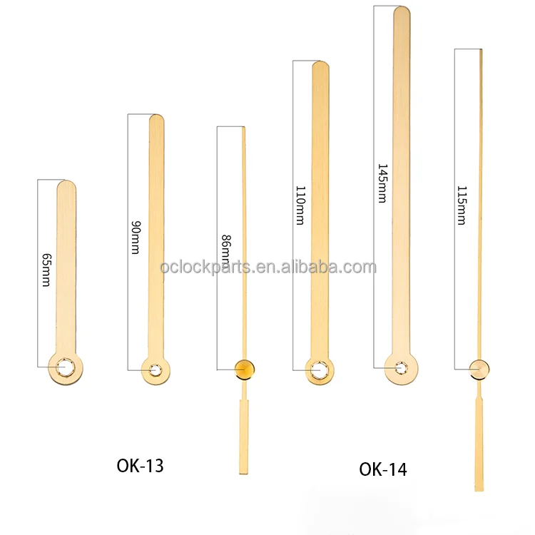 Copper Hands Brass Needles for Wall Clock Metal Pointers for Quartz ...
