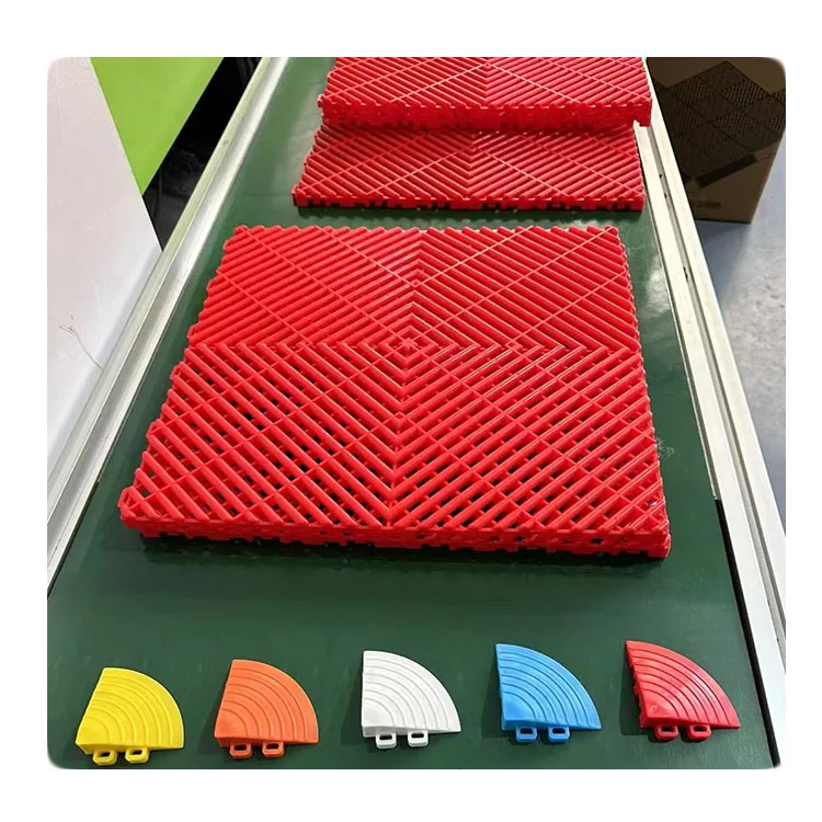 Rigid Modular Colorful Interlocking Garage Floor Tiles