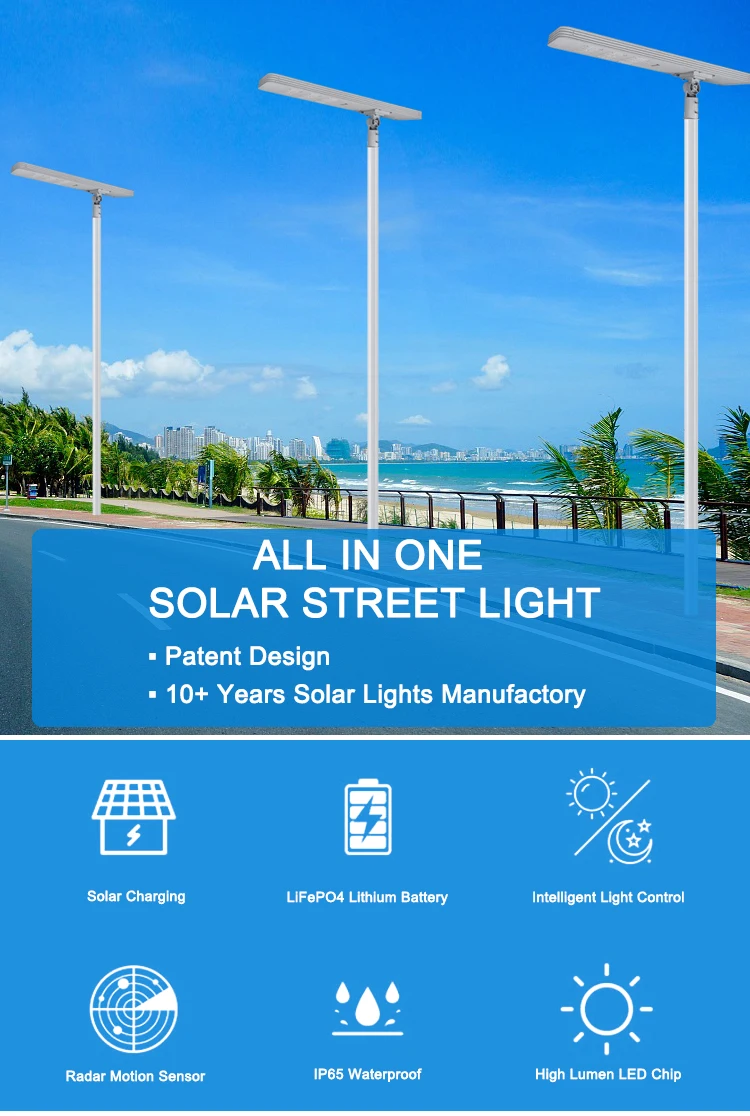 High Quality Endurance Solar LED Street Lights - 100w