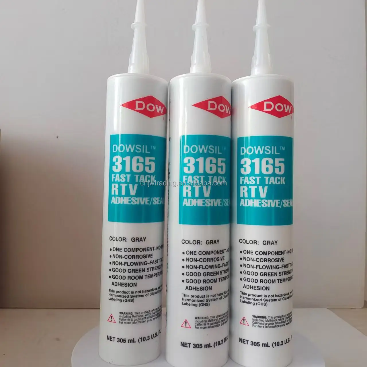 DOWSIL 3165 Gray 305ml Cartridge Fast Tack RTV Adhesive Sealant One ...