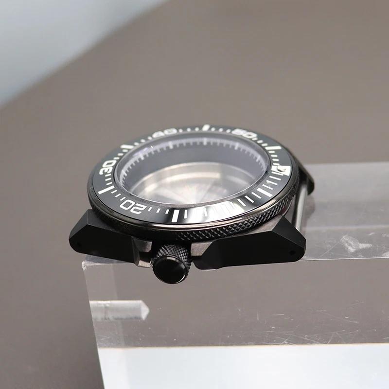 Black Modified Seiko Samurai Diving Stainless Steel Watch Cases ...