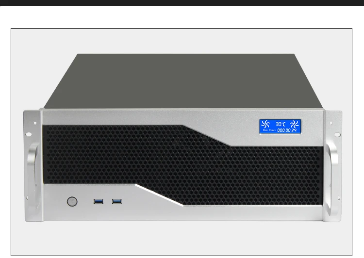 4U Server Case - Aluminum Panel Rack Chassis with Expansion