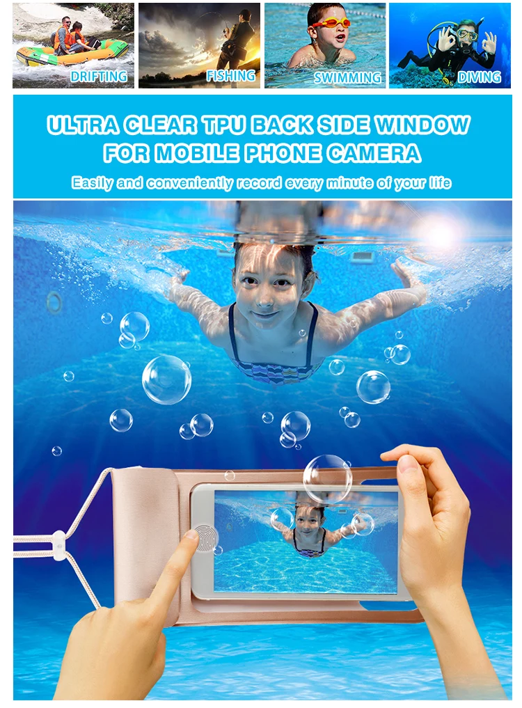 Waterproof Cell Phone Bags Dry Cellphone Pouch Outdoor Mobile Phone ...