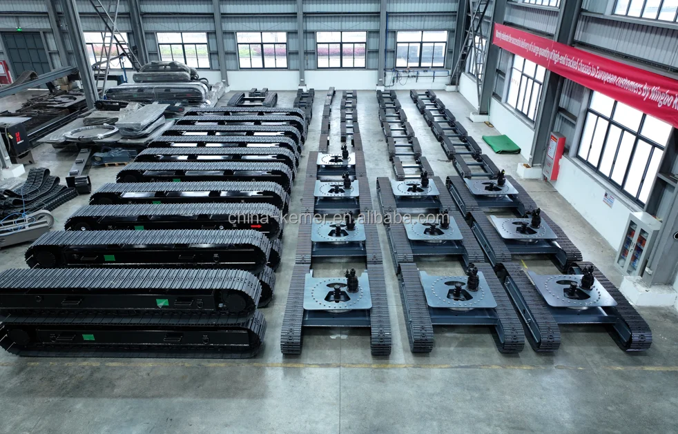 10T Steel Crawler Track Undercarriage Custom Track Chassis With ...