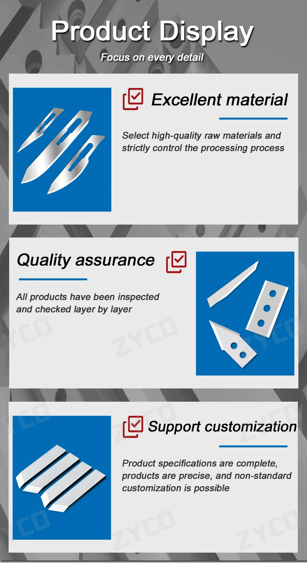 Iecho Digital Cutter Blade Cnc Vibration Knife Tungsten Carbide ...