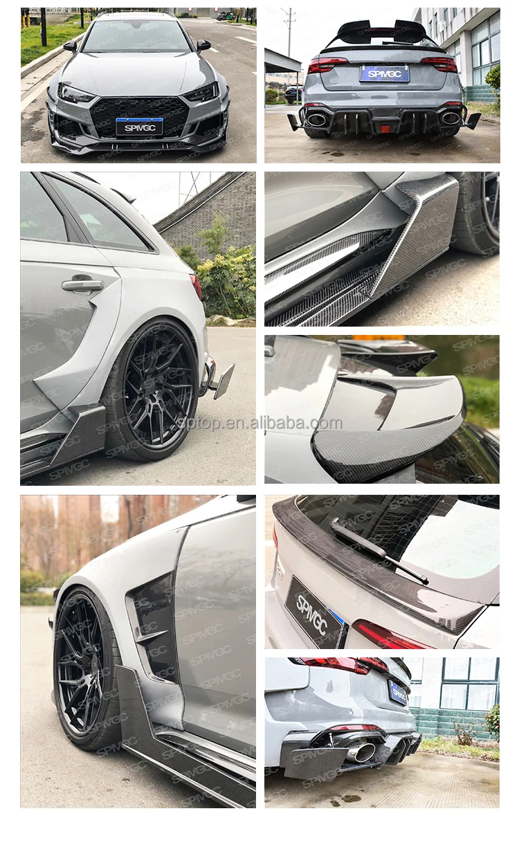 Car Wide Body Kit Designed for Audi RS4 of the Front Rear Lips Wide Body Fender| Alibaba.com