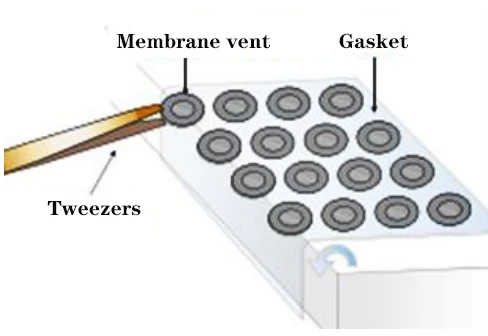 Ptfe Membrane Round air Breathable Weldable Adhesive Vent Membrane ...