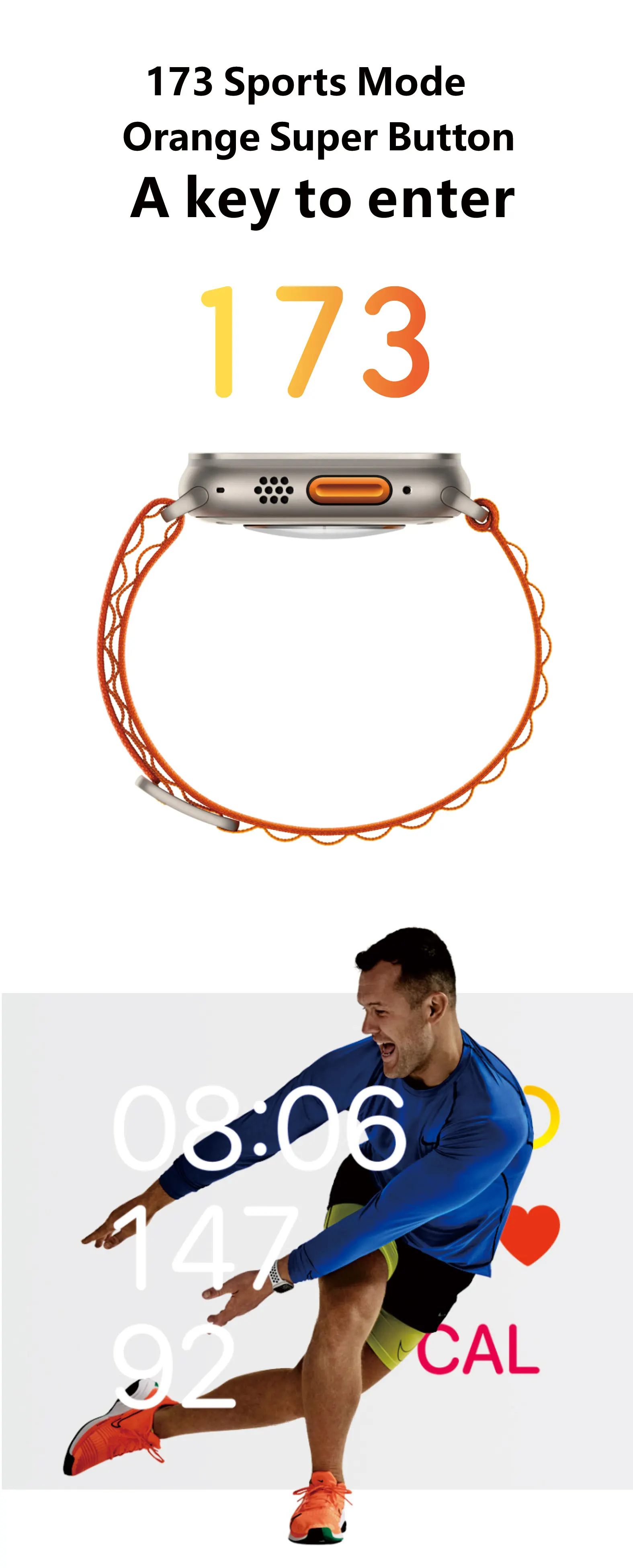 Reloj Inteligente H11 Ultra,Dispositivo Con Carga Inalámbrica,2,02 ...