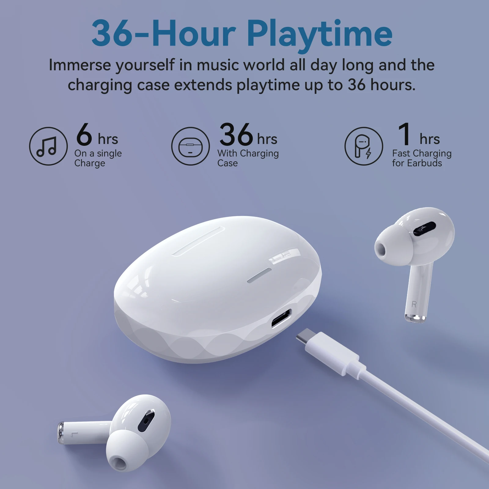 Free Sample Tws True Wireless Earbuds With Display Headset In-ear ...