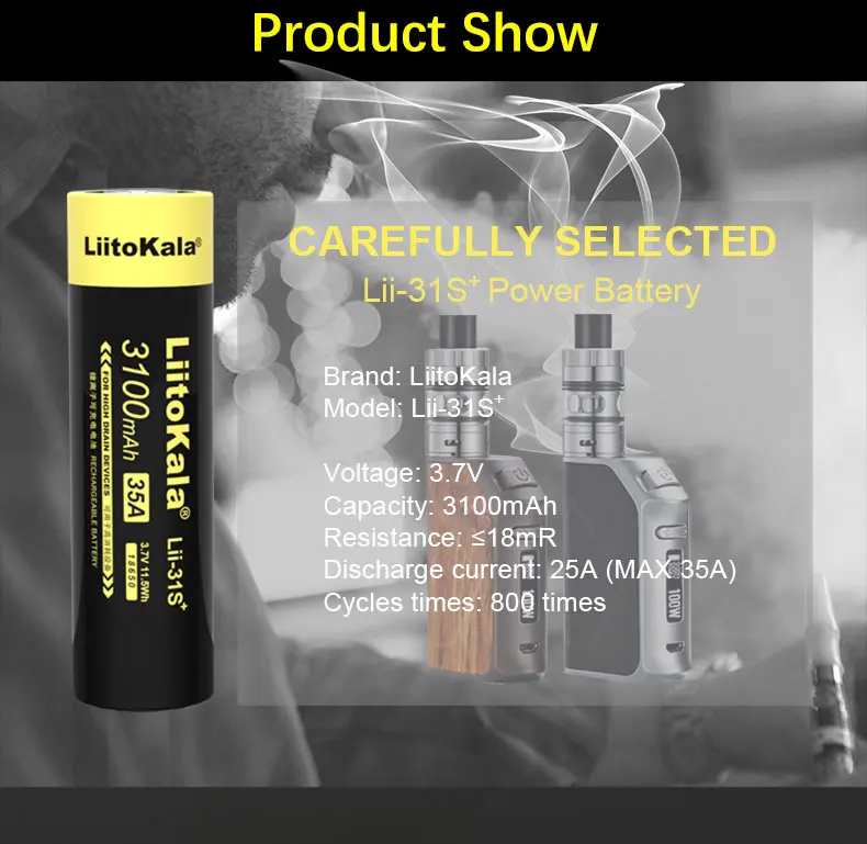 Liitokala Lii-31s 18650 Battery - High Performance & Durability