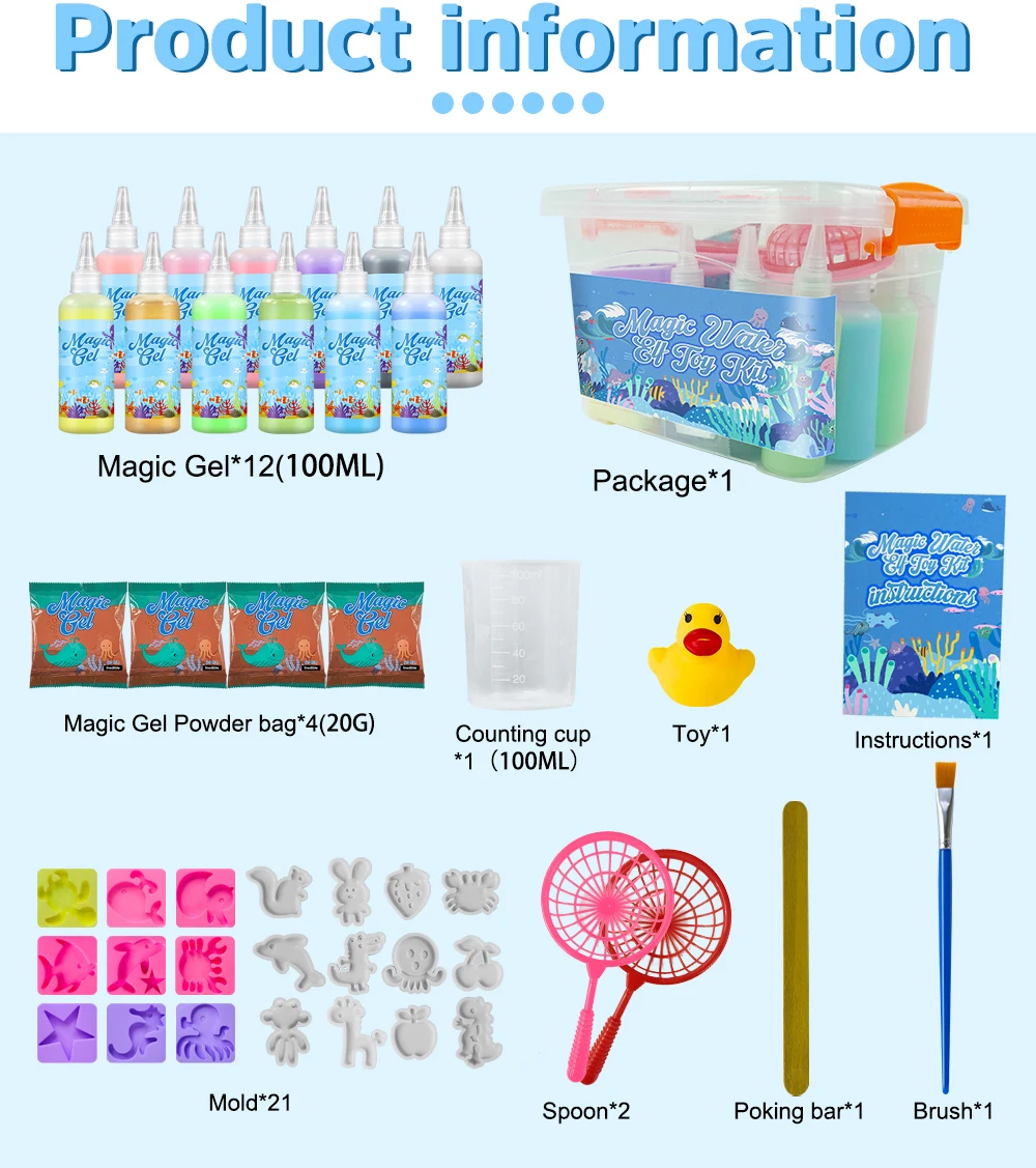 Khy Tiktok热卖教育儿童绘画玩具科学水精灵绘画diy创造你自己的gelly生物套件 - Buy Khy Tiktok热销教育儿童绘画 ...