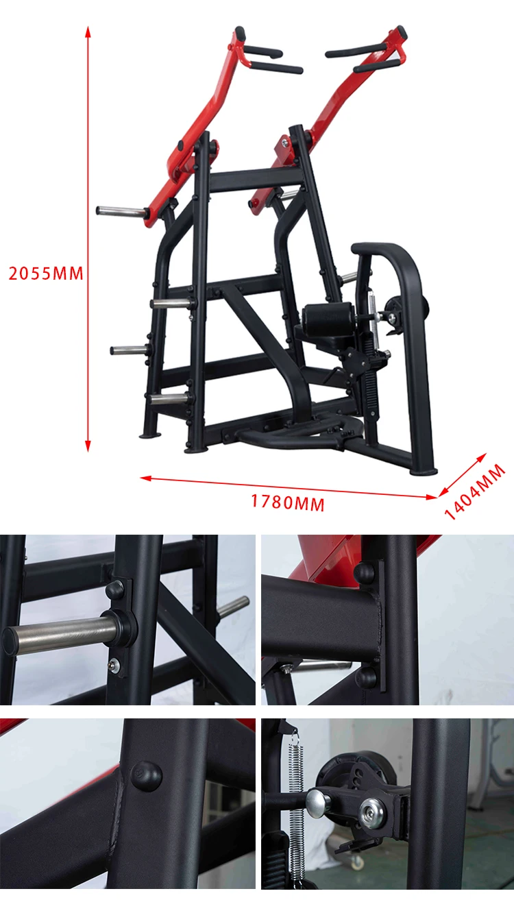 Commercial Gym Fitness Equipment Steel Plate Loaded Multi-Function Flat ...
