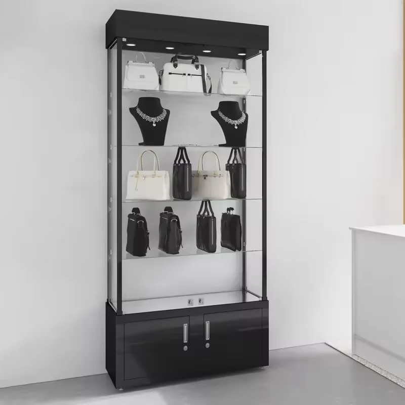 Customizable Lockable Full-view Luxury Glass Display Cases and Storage ...