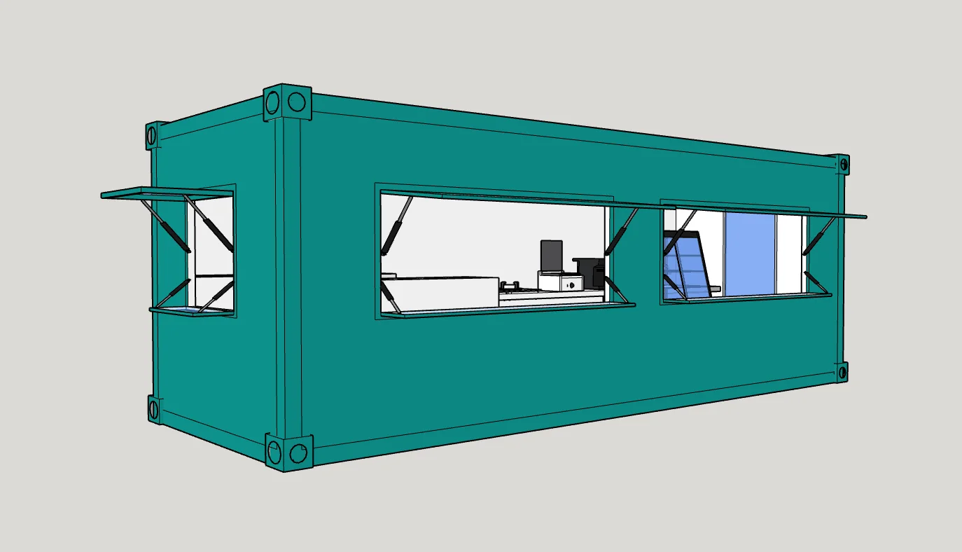 Double-deck Restaurant Kiosk Modified Prefab Modular Coffee Shop ...