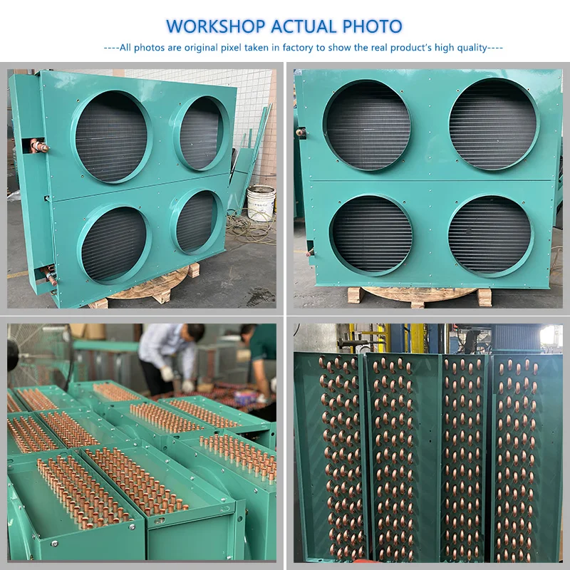 Bescool 2-Fan Air-Cooled Green Shell Condenser - High Efficiency Heat ...