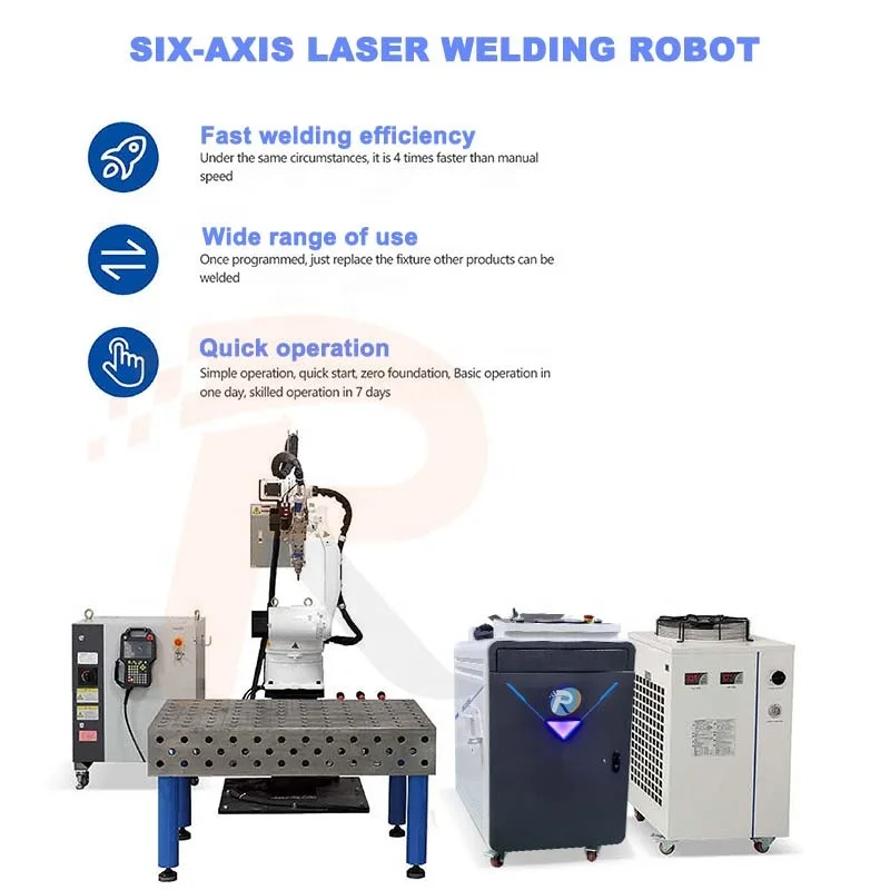 Robot Welding 3D Welding Table with Six Axis Robotic Arm