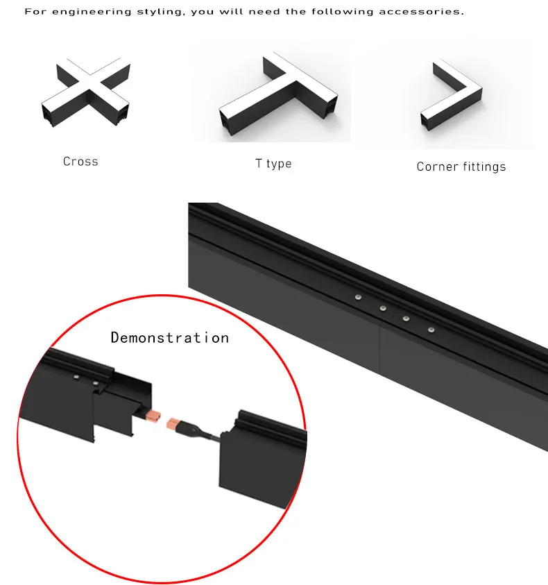 Decorative Linear Light - RGB LED Pendant for Gym & Game Room