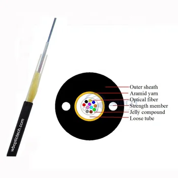 Adss Outdoor Aerial Light Cable One Loose Tube 2core 12 Core 24 Core ...