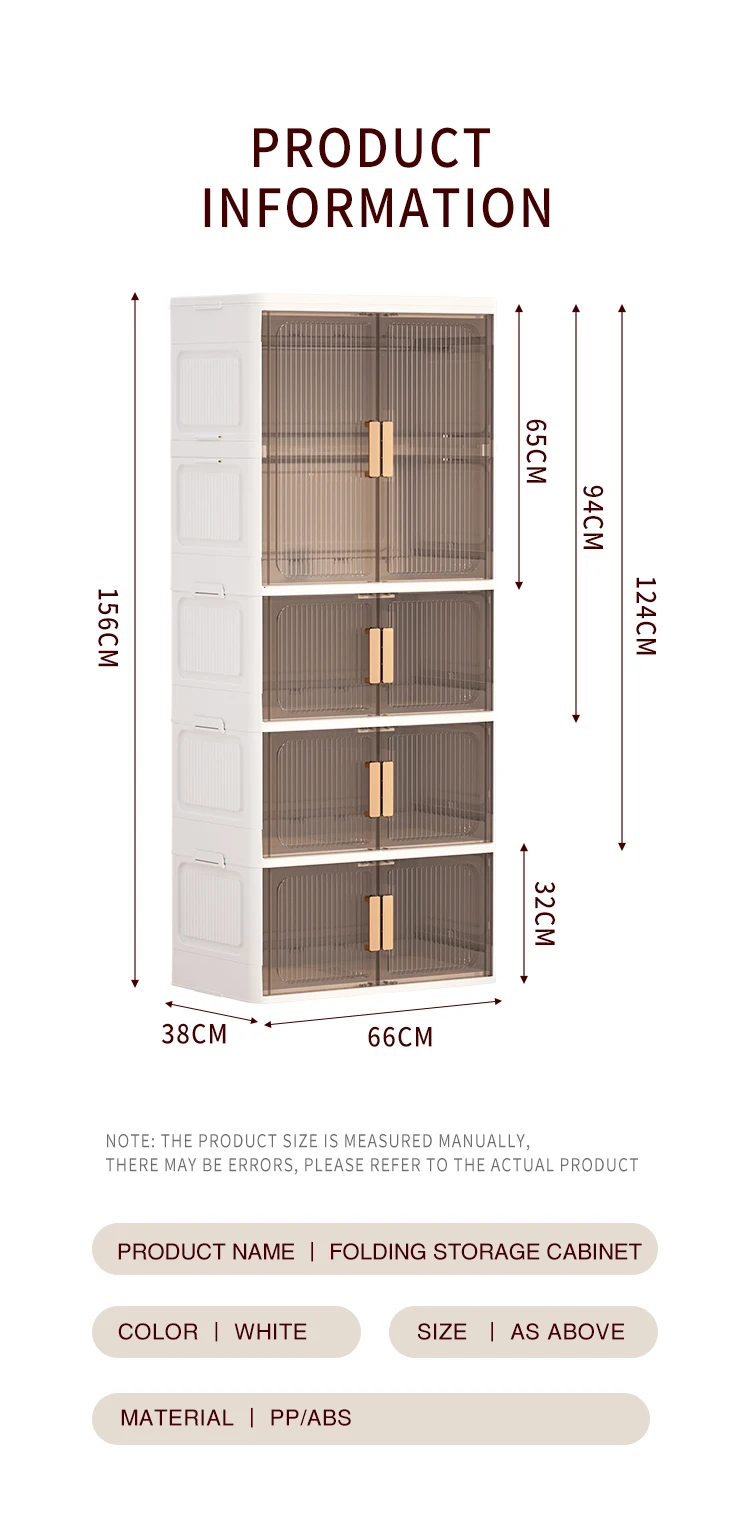 Foldable Storage Cabinet Containers Folding Storage Box Collapsible ...
