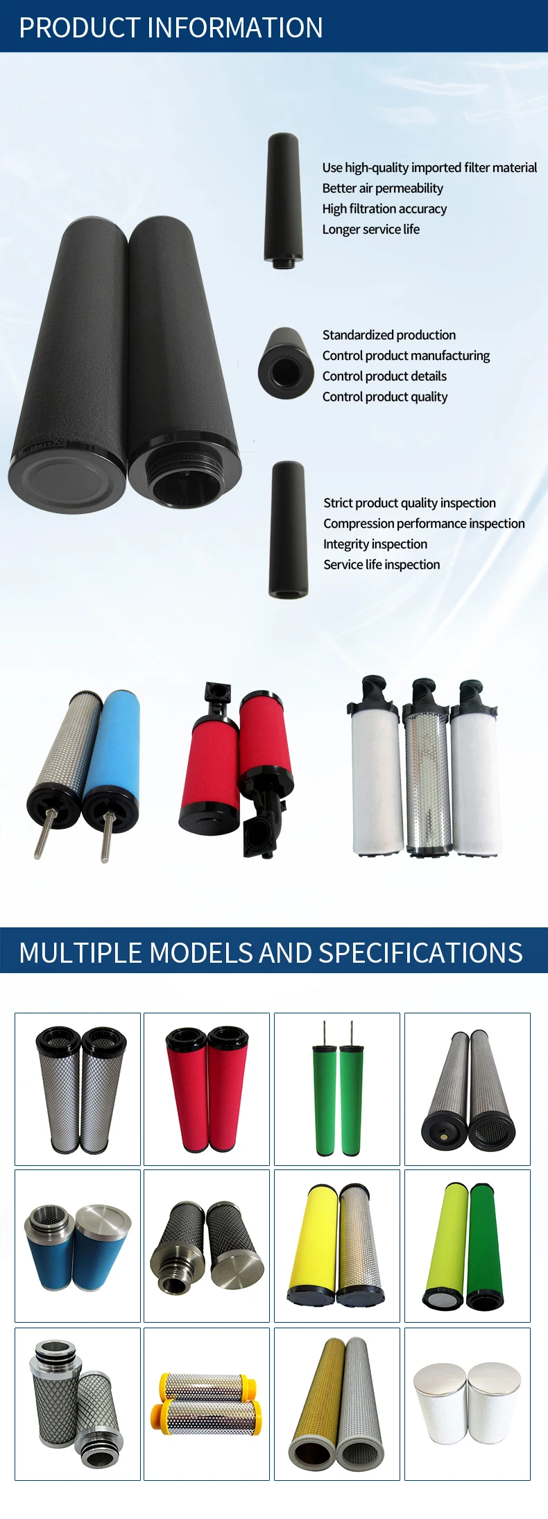 Replace Compressor Precision air Filter 85565760 85565778| Alibaba.com