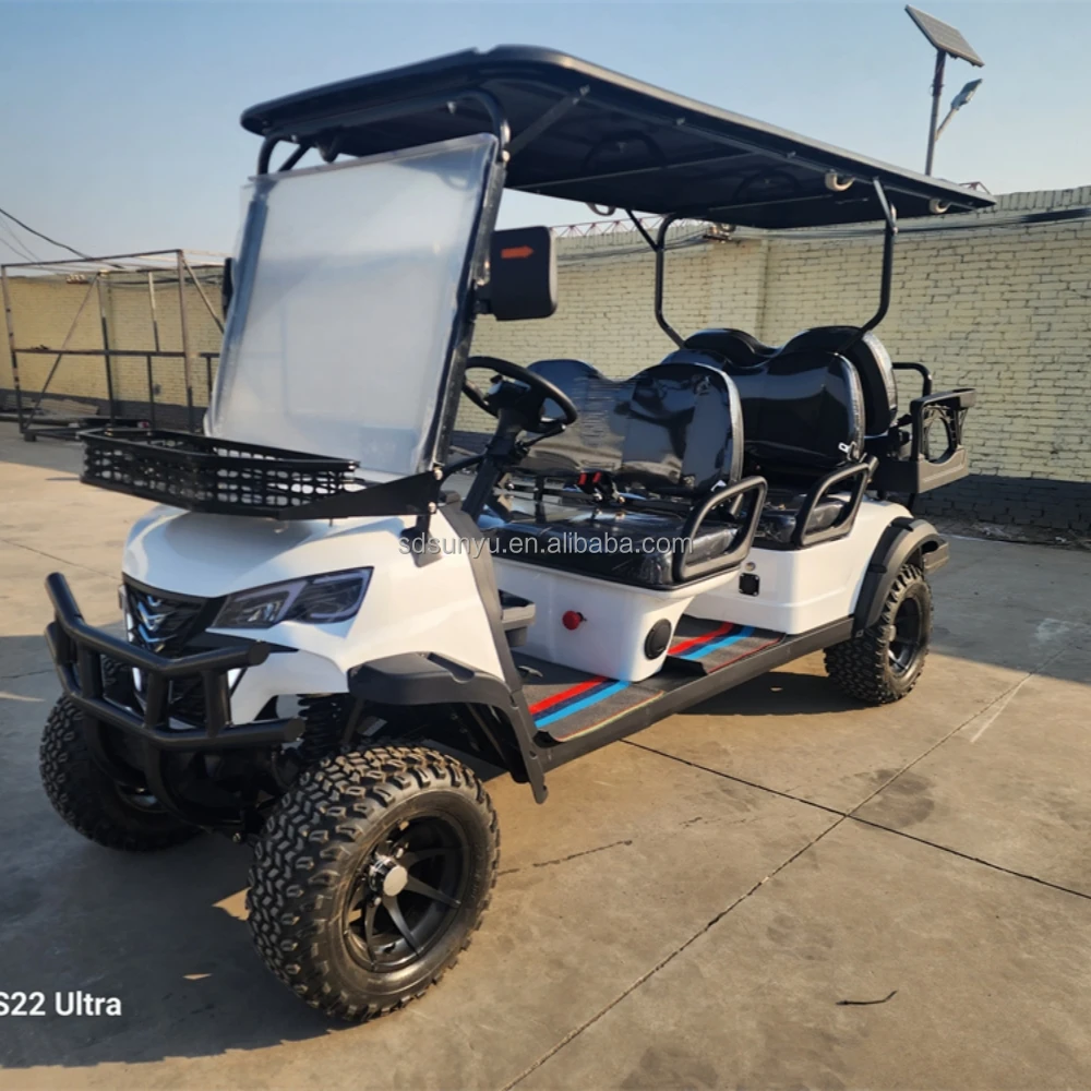 CE Certified Long Range Lithium Electric 4-Wheel Golf Buggy