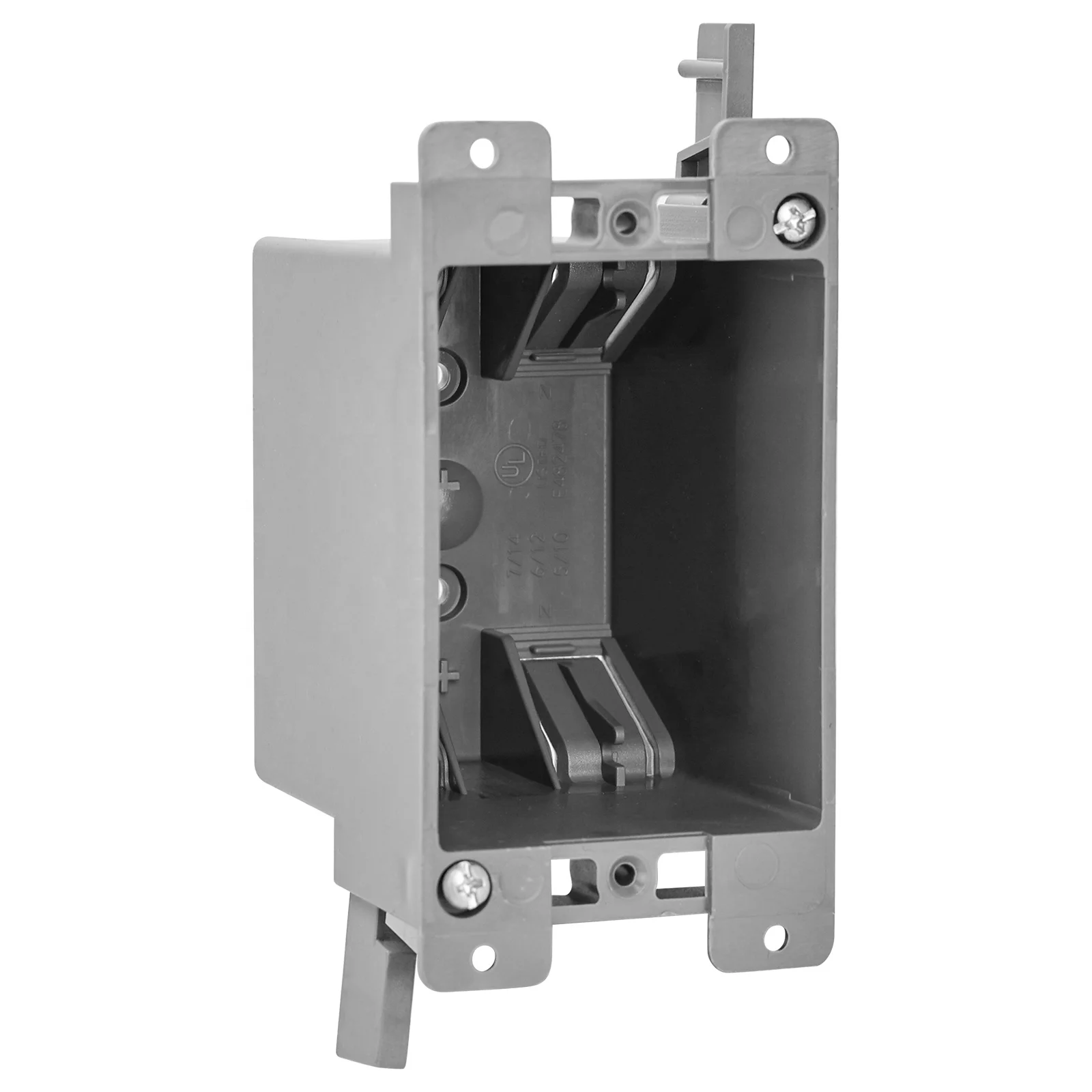 PVC Old Work Electrical Switch Box, 1 Gang Non-Metallic Wall Power Box ...