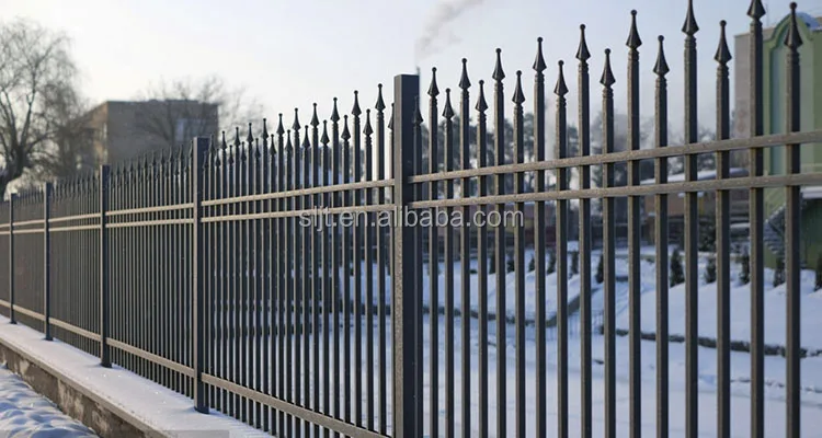 Luxury Wrought Iron Gates Exterior Fence Plate,Iron Fence With Iron ...
