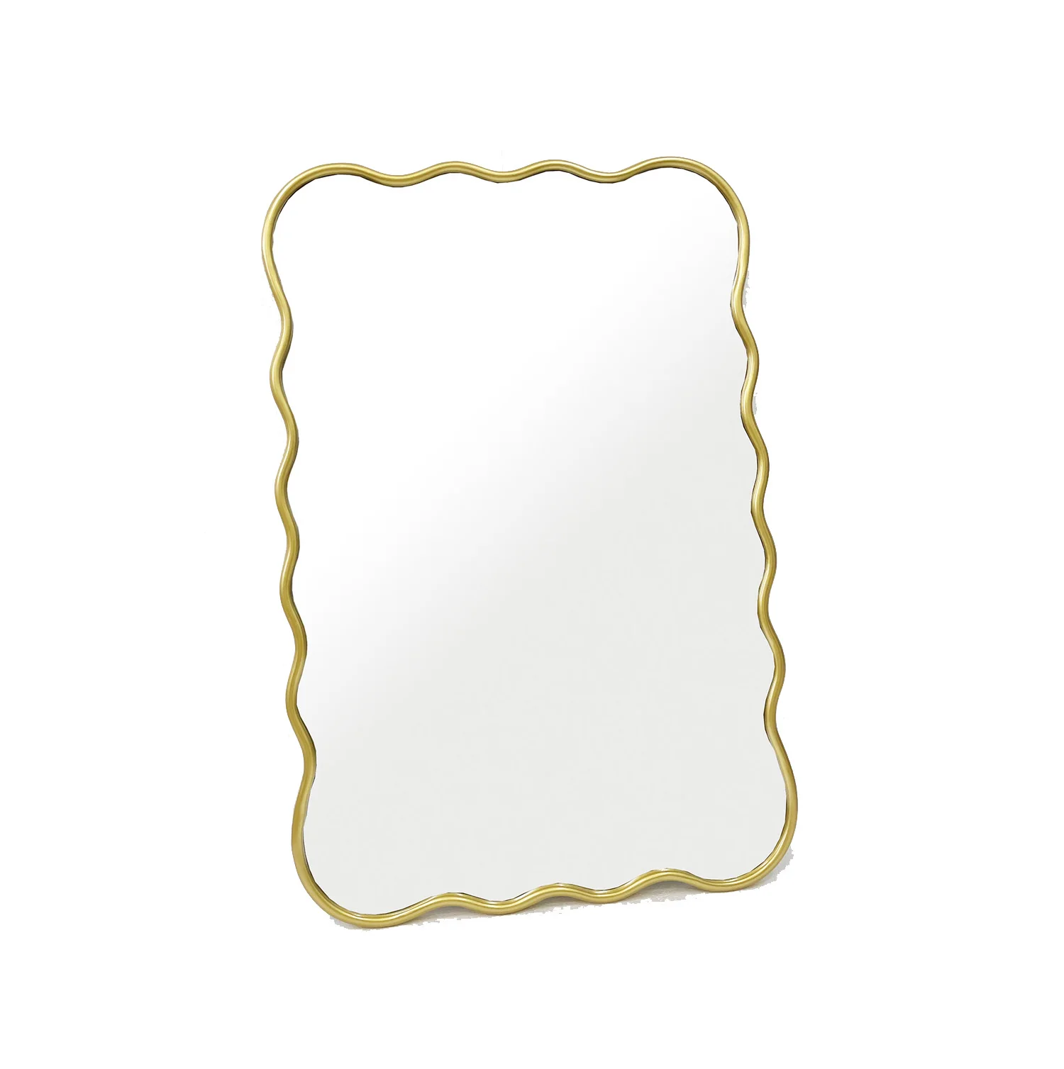 SWT High Quality Antique Accent - Large Gold Metal Frame Wall Mirror