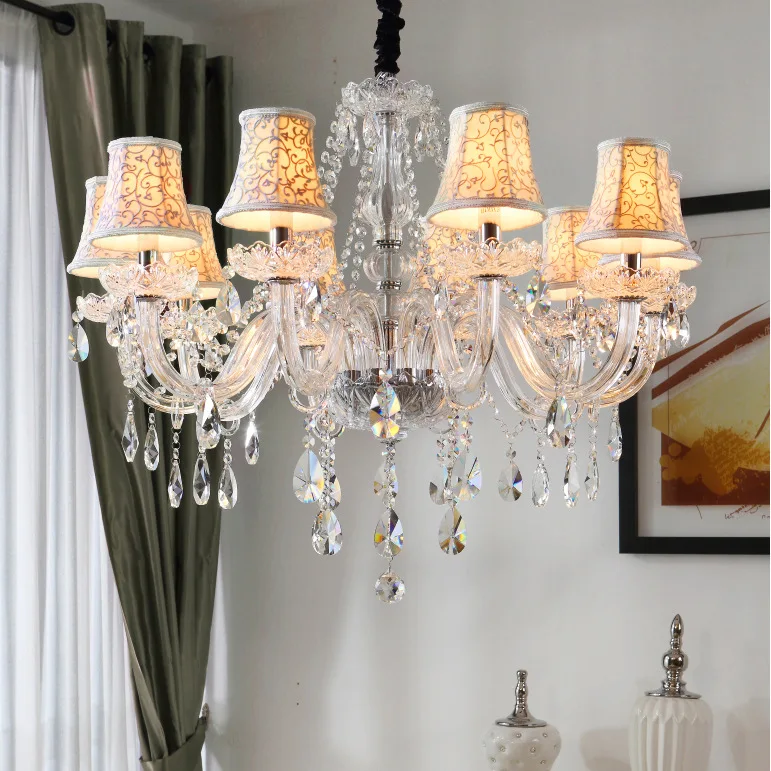 European Style Ceiling Luxury Lampadario Cristallo Large Crystal ...