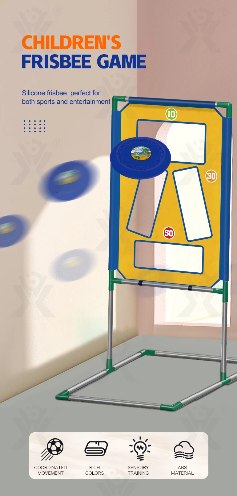 Chengji Children Throwing Toys 2 In 1 Throw Target Rack Game ...