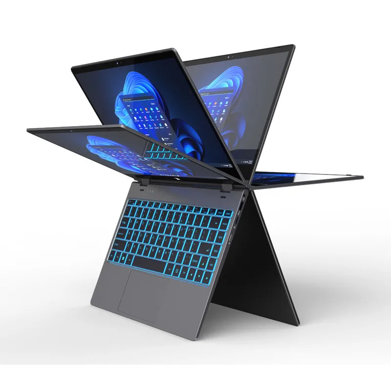 14 Inch Touch Screen Laptop 360 Degree Convertible Yoga Intel N100 Core ...
