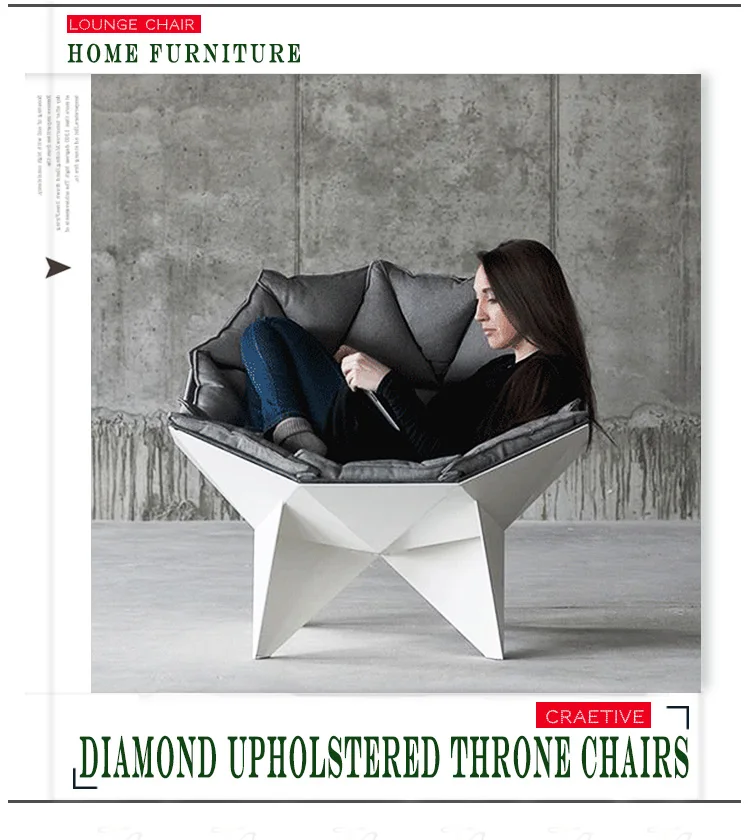 Modern Fiberglass Diamond Throne Geodesic Dome Lounge Chair With ...