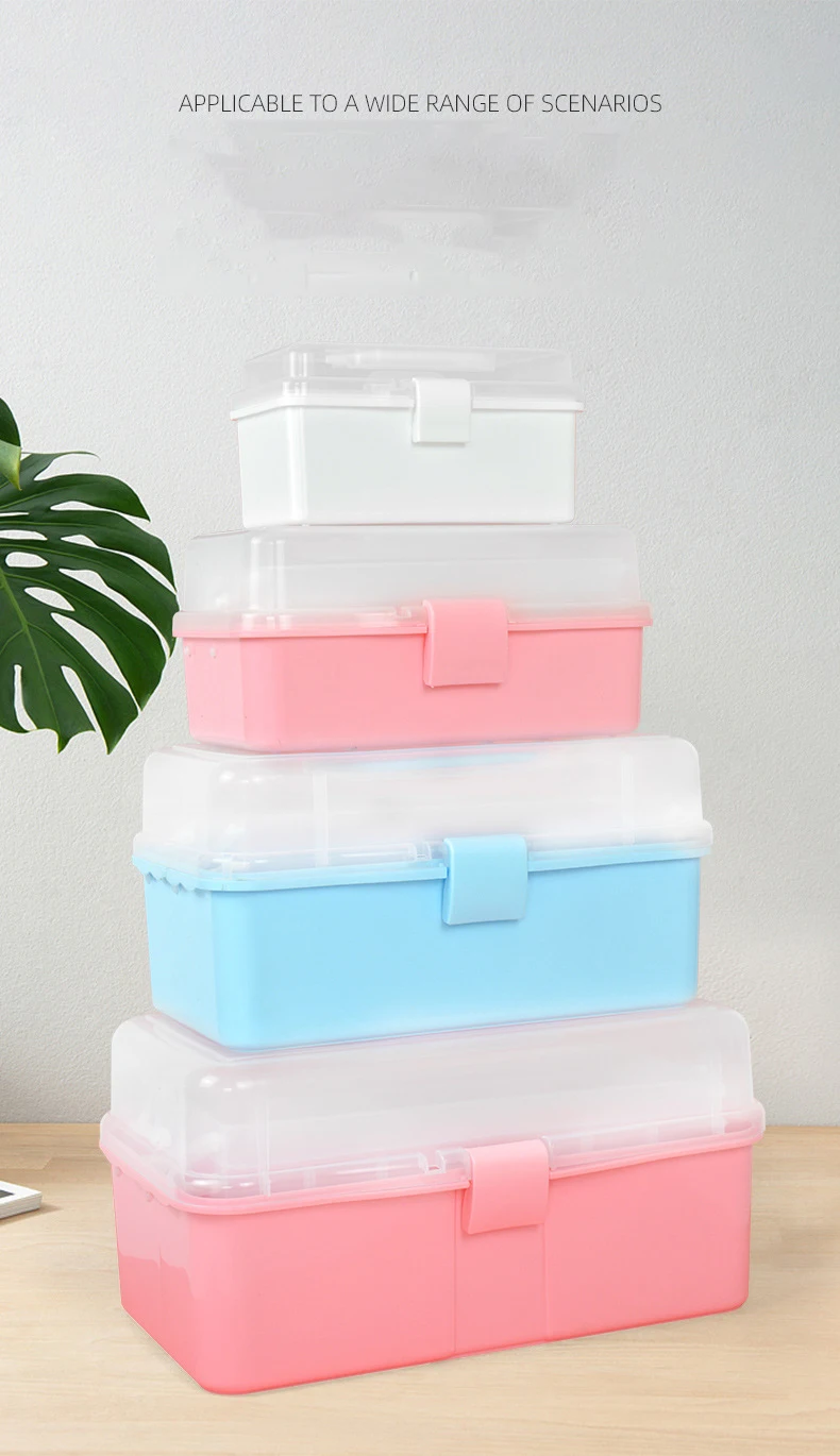 Wholesale Plastic Medicine Chest Portable Multi-purpose Medicine Box 3 ...