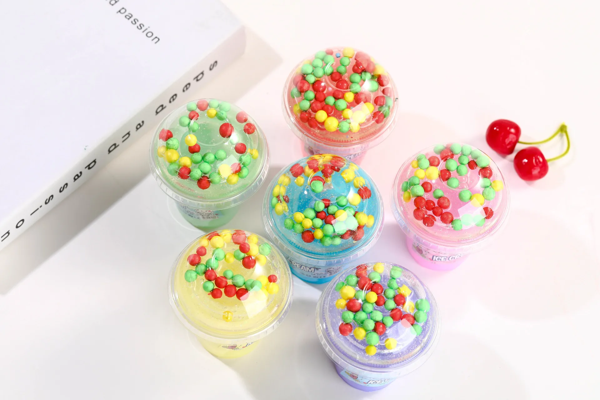 2021 Toysrunner Ice Cream Container Slime Jelly Slime Fluffy Slime With ...