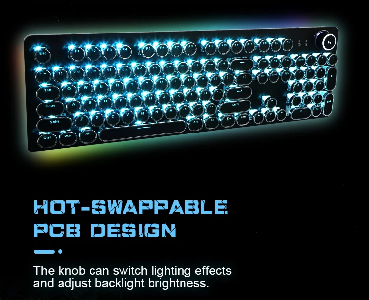 Steampunk Keyboards - Typewriter Style Gaming Keyboard