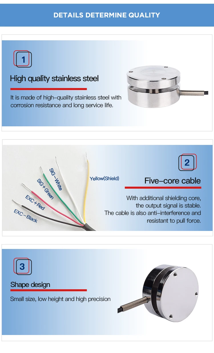 Compression And Tension Measurement Force Weighing Sensor For Batching ...