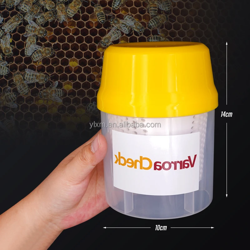 Varroa Easy Check Bottle - Bee Mite Tester Box for Beekeeping